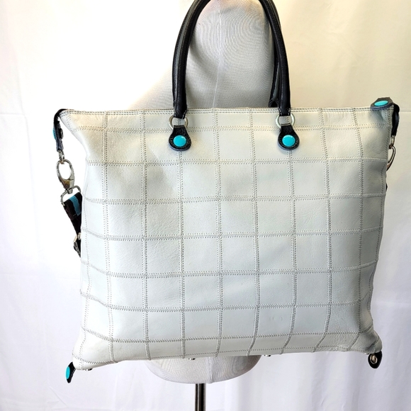 Gabs | Bags | Gabs Italy Patchwork Calf Leather Carryall Neverful ...